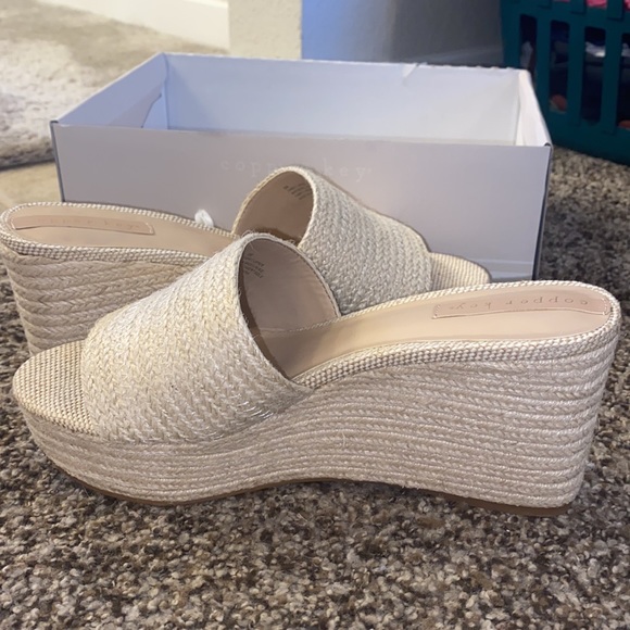 Copper Key | Shoes | Natural Wedge Sandals | Poshmark